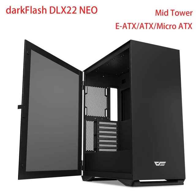 DARKFLASH DLX22 NEO Mid Tower Computer Case ATX/M-ATX/ITX/E-ATX Gaming ...