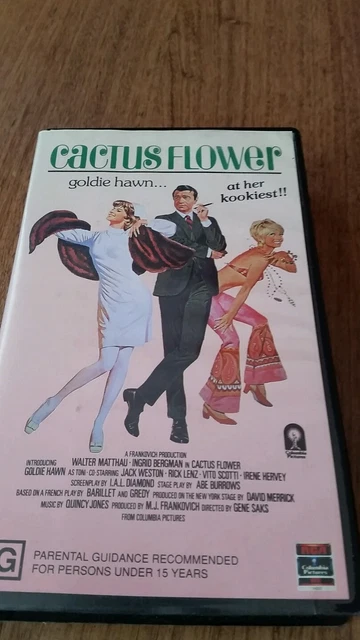 CACTUS FLOWER - Goldie Hawn, Walter Matthau - Video Vhs $15.00 ...