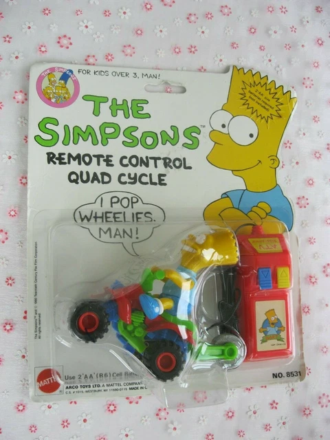 MATTEL THE SIMPSONS Remote Control Quad Cycle 1990 Sealed New $34.95 ...