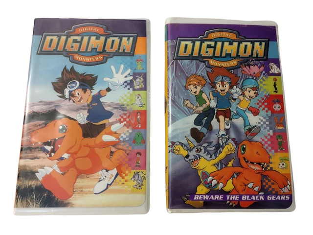 DIGIMON VHS VIDEO tape Digital Monsters Volume 1 & 3 pokemon cartoon ...