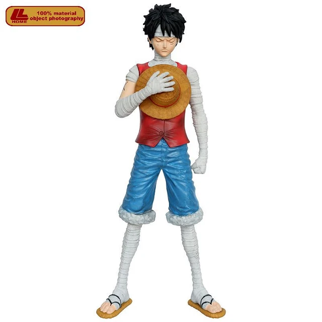 ANIME ONE PIECE Monkey D Luffy Hurt Stand Silent Tribute Figure Statue ...