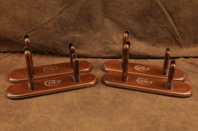 LOT 4X COLT Single Action Army SAA Revolver Wooden Desktop Table ...