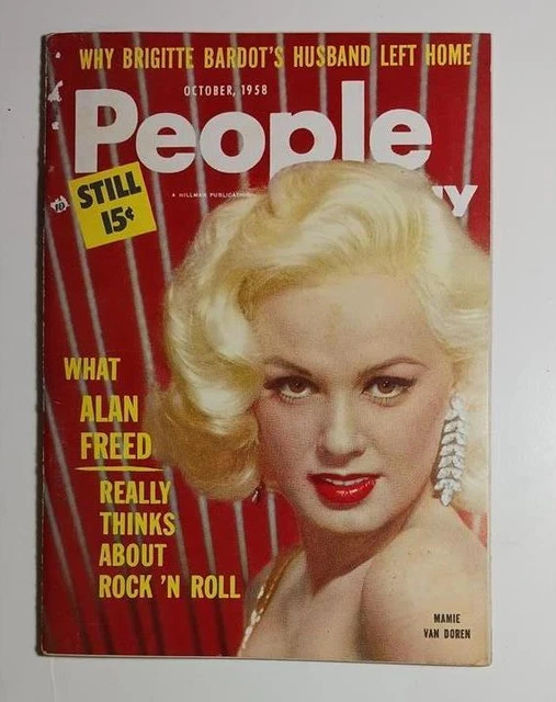 PEOPLE TODAY MAGAZINE Oct 1958 Mamie Van Doren Casey Stengel New York ...