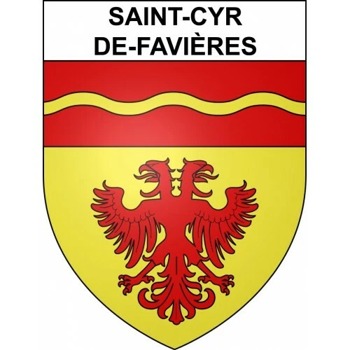 SAINT-CYR-DE-FAVIÈRES 42 VILLE sticker blason écusson autocollant adhésif EUR 6,99 - PicClick FR