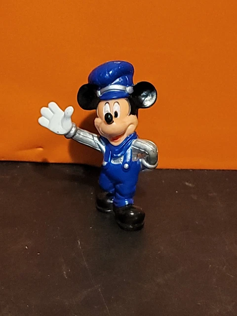 DISNEY TRAIN CONDUCTOR Mickey Mouse PVC Cake Topper Mickey Figure ...