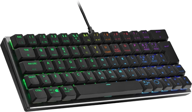 COOLER MASTER SK620 Wired Gaming Keyboard - Compact 60% Layout, Flat ...