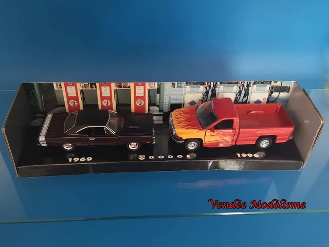 VOITURE DE collection - Dodge 1969 et Dodge 1996 - Road Champs 1/43 EUR ...