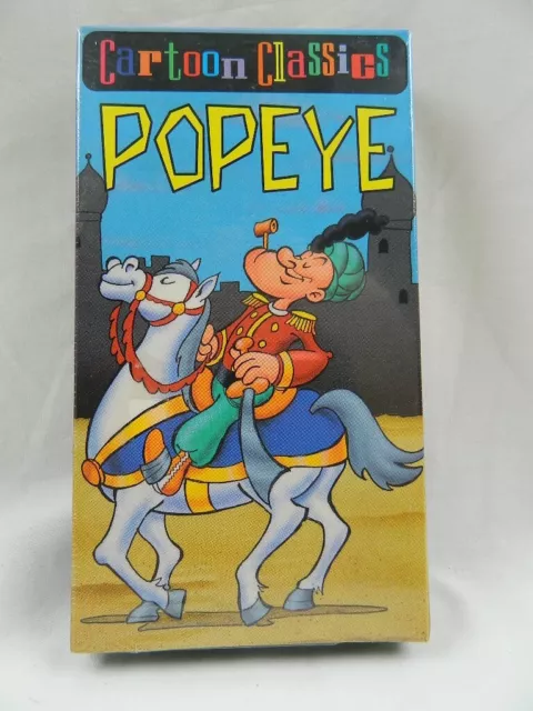 4 Vhs Lot Animated Vintage Cartoon Classics Popeye The Sailor And Olive