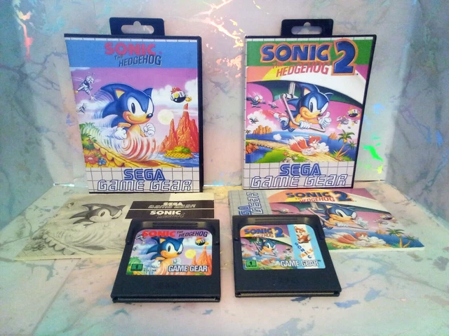 SEGA GAME GEAR Sonic the Hedgehog 1 and 2 Bundle boxed new clam case £ ...