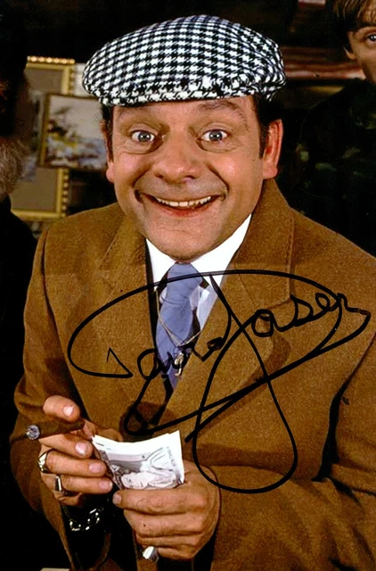 SIR DAVID JASON Signed 6x4 Photo Only Fools & Horses Del Boy Original ...