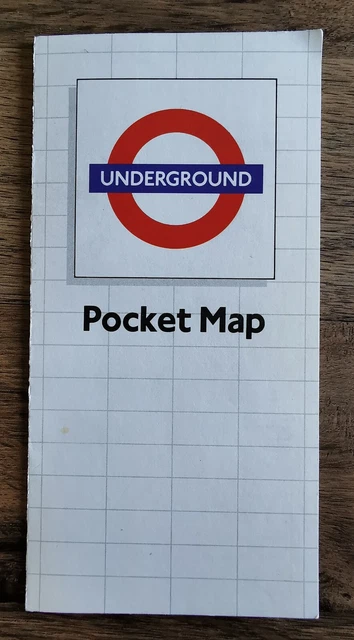 LONDON UNDERGROUND TUBE Pocket Map - No. 3 1986 £10.00 - PicClick UK