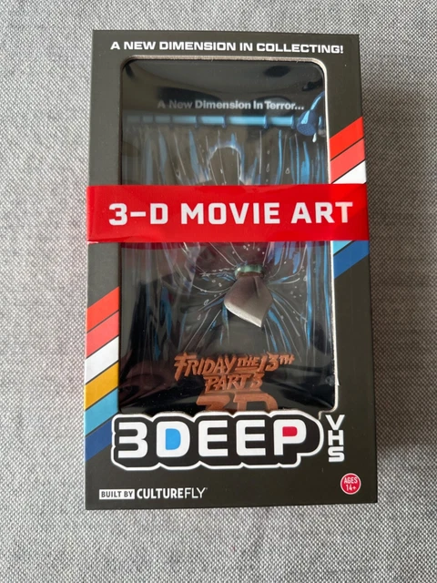 FRIDAY THE 13TH 3 3Deep VHS 3D Sculpted Display Replica New in Pack ...