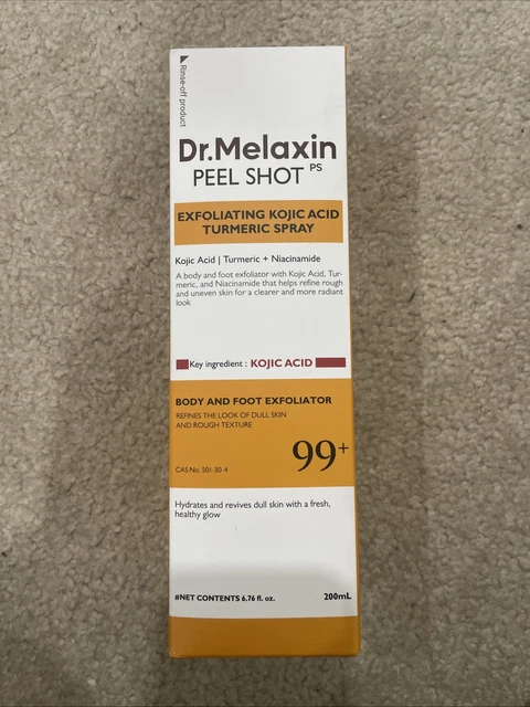 DR. MELAXIN PEEL Shot Exfoliant Kojic Acid Turmeric Spray 200ml $35.02 ...