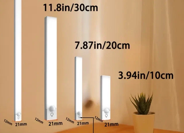 WARM COLOUR LED Montion Sensor Light Rechargeable by Charge USB £7.58 ...