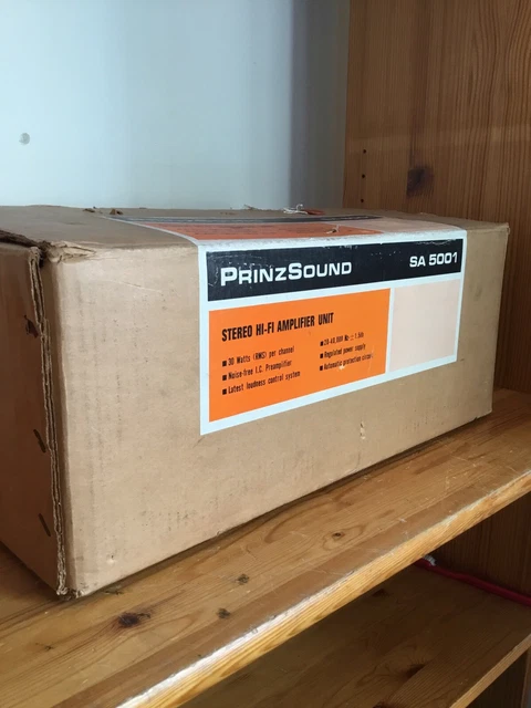 VINTAGE PRINZ SOUND SA-5001 Prinzsound Amplificatore Phono SBALORDITIVO ...
