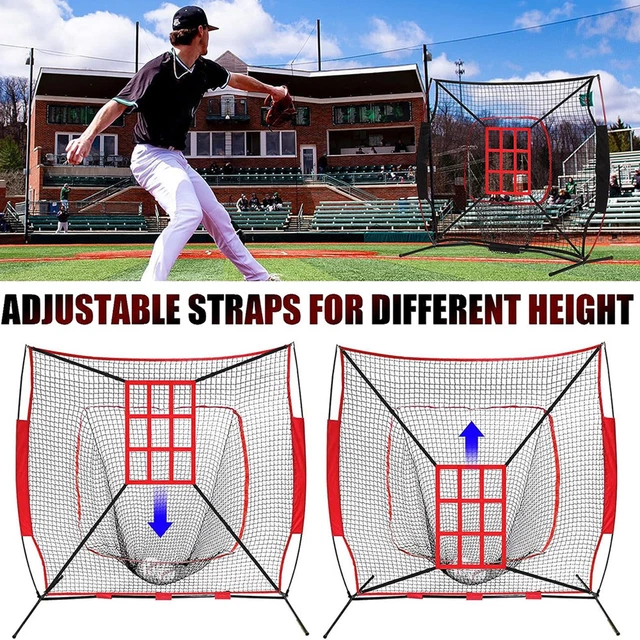 SOFTBALL PITCHING NET Extra-large Baseball Premium Portable for Easy ...