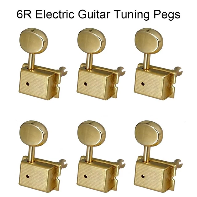 VINTAGE STYLE GOLD Guitar Tuning Pegs Set of 6 Machine Heads for ST/TL ...