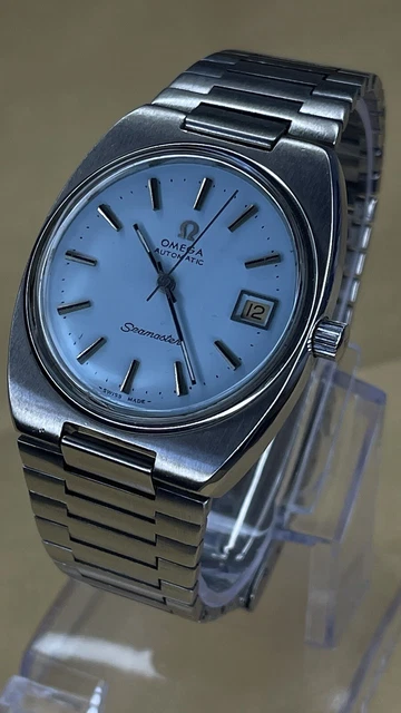 VINTAGE OMEGA SEAMASTER Automatic Light Blue Dial Gents Watch £850.00 ...