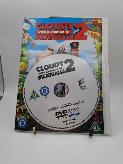 CLOUDY WITH A Chance of Meatballs 2 DVD (2014) Cody Cameron Disc And ...