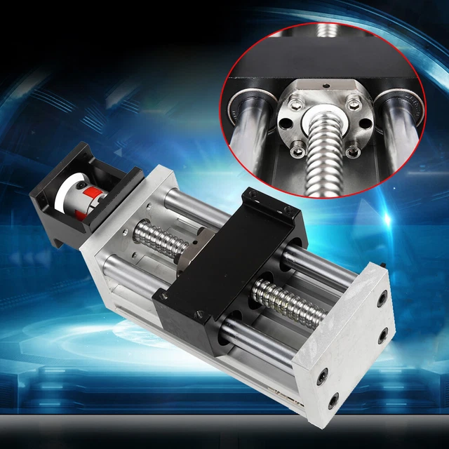 Kugelumlaufspindel Cnc Manuell Schiebetisch 100mm Linearantrieb Aluminum Neu Eur 97 00 Picclick De