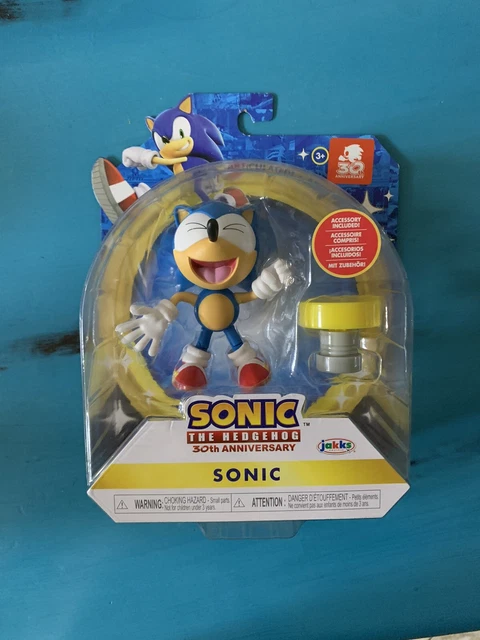 JAKKS PACIFIC SONIC The Hedgehog 30th Anniversary Sonic w/ Spring ...