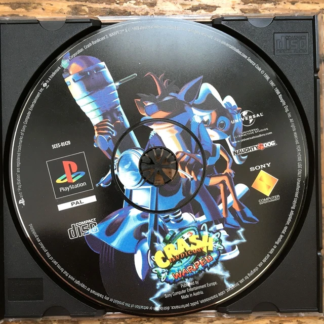 CRASH BANDICOOT 3 Warped - Disque Seul 100% Original Sony Ps1 Pal Euro ...