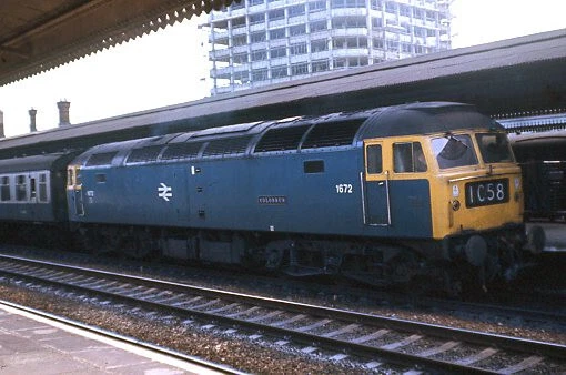ORIGINAL COLOUR SLIDE of D1672 BR class 47 diesel loco £7.22 - PicClick UK