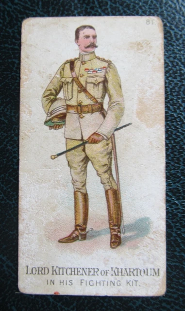 GALLAHER CIGARETTE CARD 1897 Types of the British Army Lord Kitchener ...