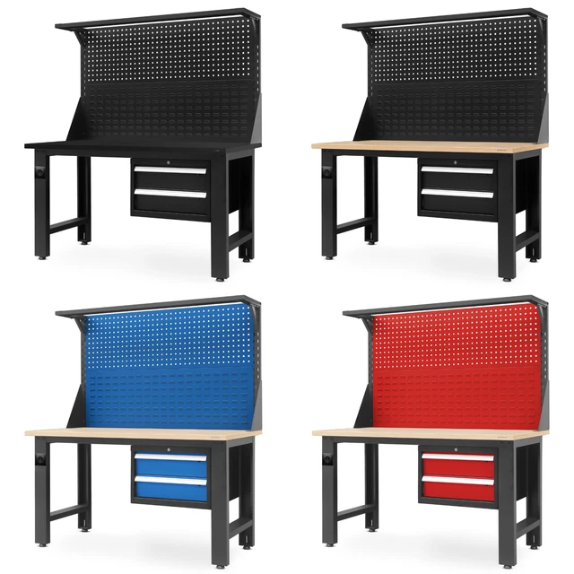 ETABLI AVEC PAROI perforée Table d'atelier Table de travail Table de... EUR 699,99 - PicClick FR