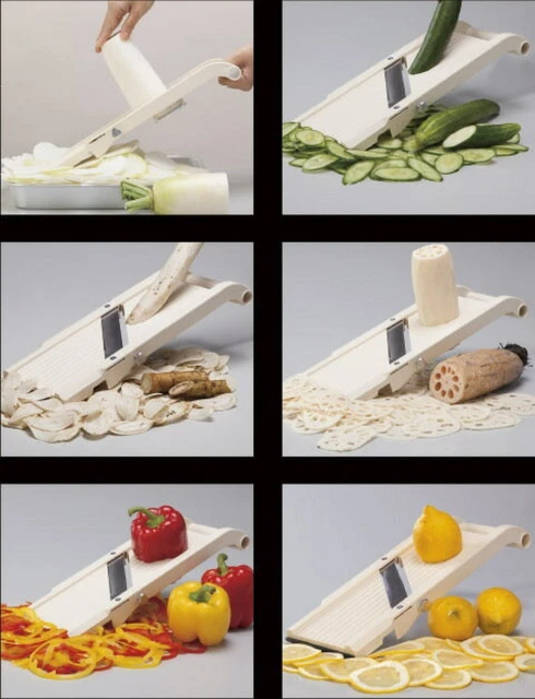 SUPER BENRINER NO.95 Slice board width 95mm Vegetable Mandoline Slicer ...