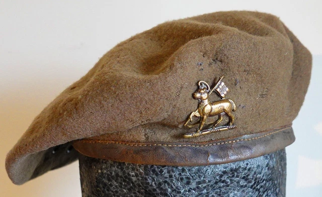 BRITISH ARMY ORIGINAL WW2 Khaki Beret 1946 dated size 59 cm £47.52 ...