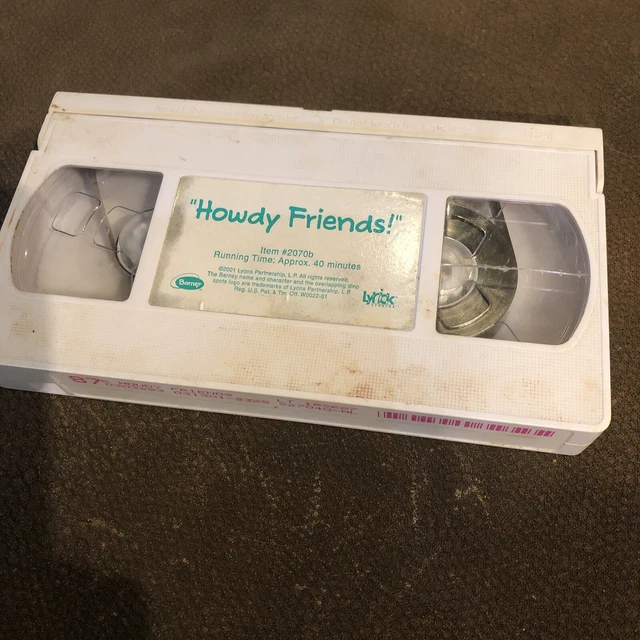 BARNEY - HOWDY Friends! Vhs 2001 Rare! £0.46 - PicClick UK