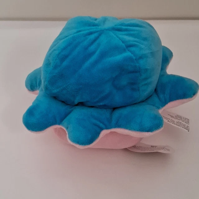 OAKES LEISURE LTD Reversible Octopus Plush Soft Toy Blue/Pink Small ...