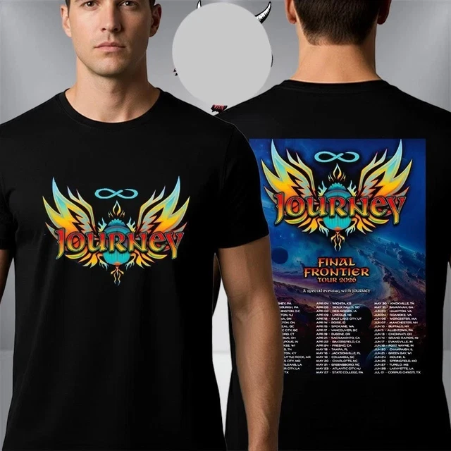 JOURNEY BAND FINAL Frontier Tour 2026 Schedule Tour Dates Unisex T ...