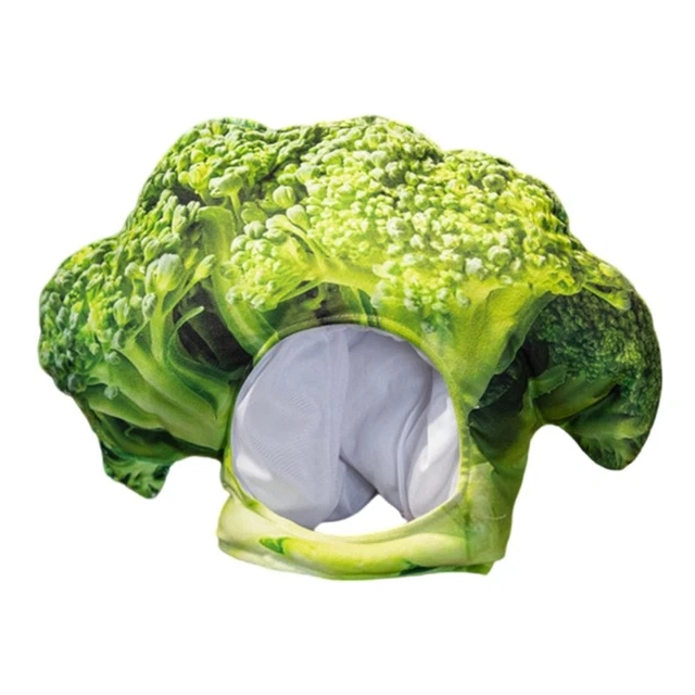 ADULT BROCCOLIS HAT Theme Party Plush Headgear Role Play Costume Stage ...