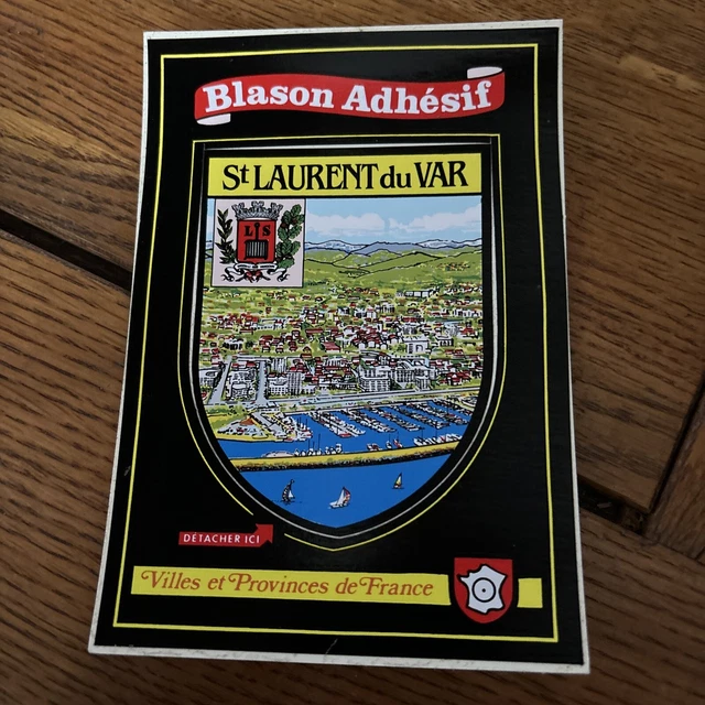 BLASON ADHÉSIF VILLES Et Provinces De France St Laurent Du Var EUR 2,20 - PicClick FR
