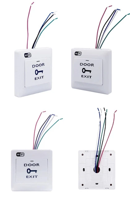ACCESS CONTROL WIFI Module Exit Button Door Release Switch with Mobile ...