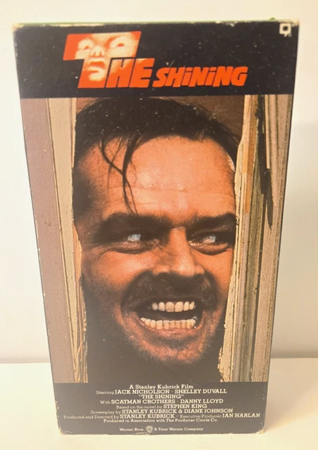 THE SHINING VHS Jack Nicholson 80s Horror Movie Stanley Kubrick Stephen ...