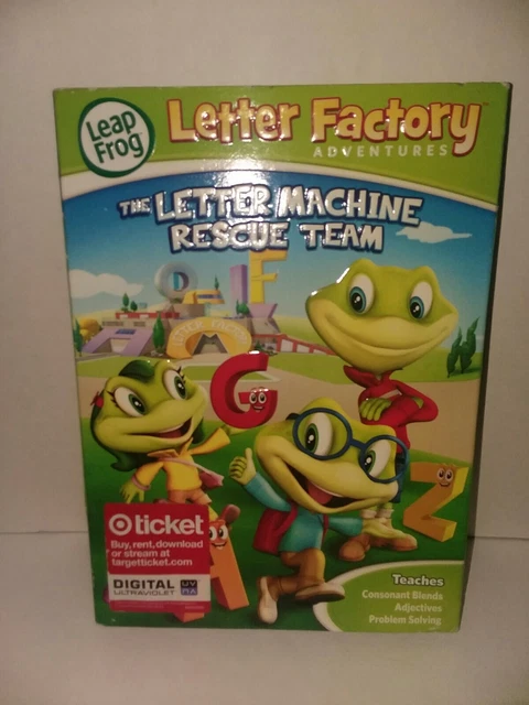 LEAPFROG LETTER FACTORY Adventures The Letter Machine Rescue Team Neuf ...