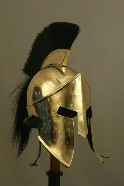 MEDIEVAL KNIGHT SPARTACUS Spartan Helmet 18GA SCA Warrior helmet ...