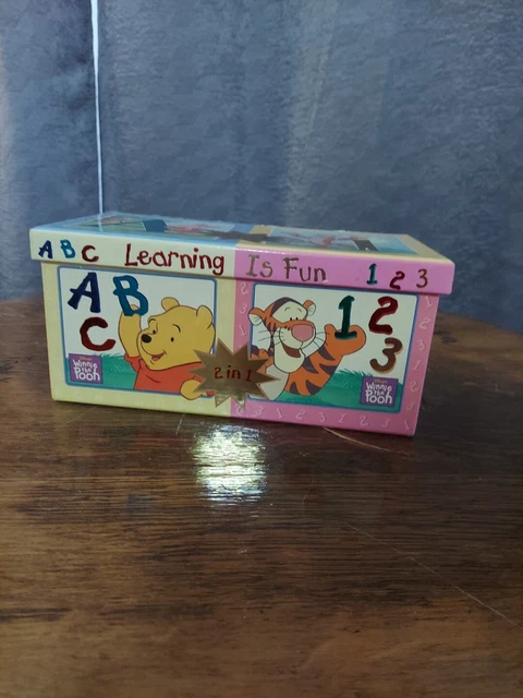 DISNEY'S WINNIE THE Pooh Learning Is Fun 2-in-1 Box 50 Hardcover Flashcards £15.18 - PicClick UK