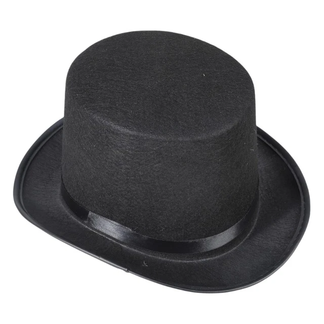 PLAIN FELT HAT Circus Magician Cap Costume Dressing Up Accessory for ...