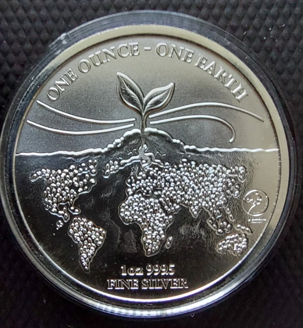 2022 FIJI: ONE Earth 999+ Silver Coin in Capsule £36.50 - PicClick UK