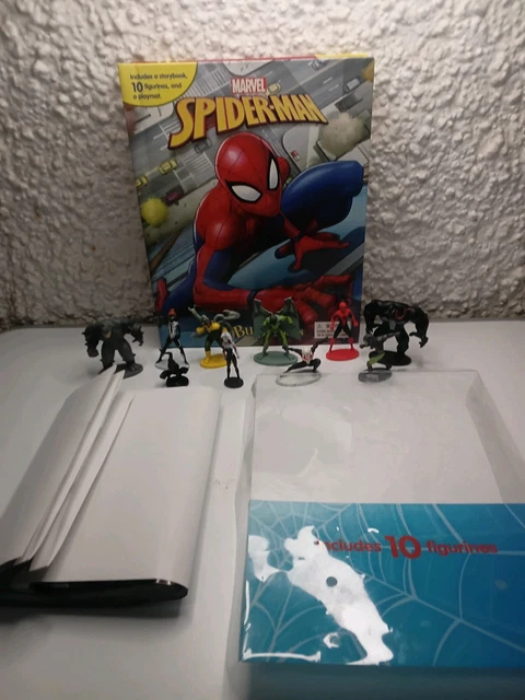 MARVEL SPIDERMAN MY busy books 10 figures playmat book free uk postage ...