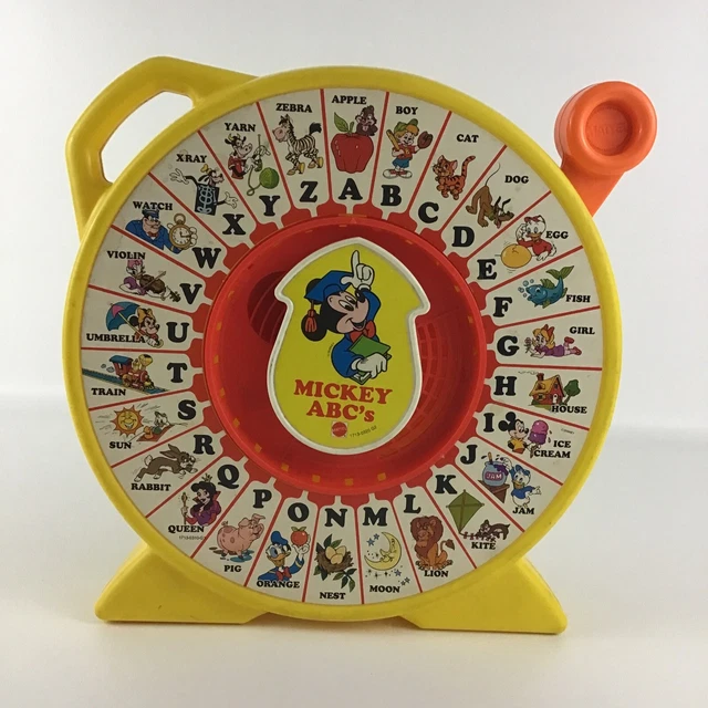 DISNEY MICKEY MOUSE & Friends See N Say Mickey ABC's Learn Vintage 1989 ...
