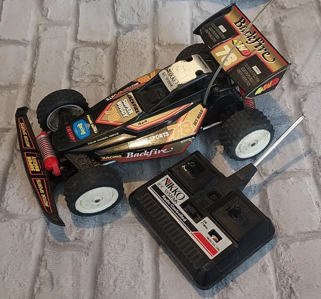 RARE VINTAGE 1980S 1/14 NIKKO Backfire JAPAN RC Car Frame Buggy 4x4 4WD SPARES? £34.99 - PicClick UK