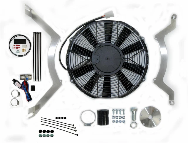 REVOTEC ELECTRONIC COOLING Fan Conversion Kit Triumph TR2, TR3, TR4 Pos ...