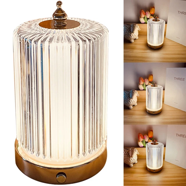 CORDLESS TABLE LAMP Dimmable LED Touch Night Light for Home Bedroom ...