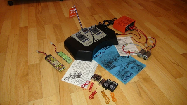 FERNSTEUERUNG MULTIPLEX MC 1020 35 Mhz Robbe Lader 5r 8308 2 Akkus 5 Empfänger EUR 210,00 ...