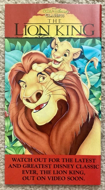 VINTAGE RARE WALT Disney VHS - Checklist Leaflet - Including Aristocats ...